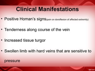 THROMBOPHLEBITIS.ppt adult health nursing 1 | PPT