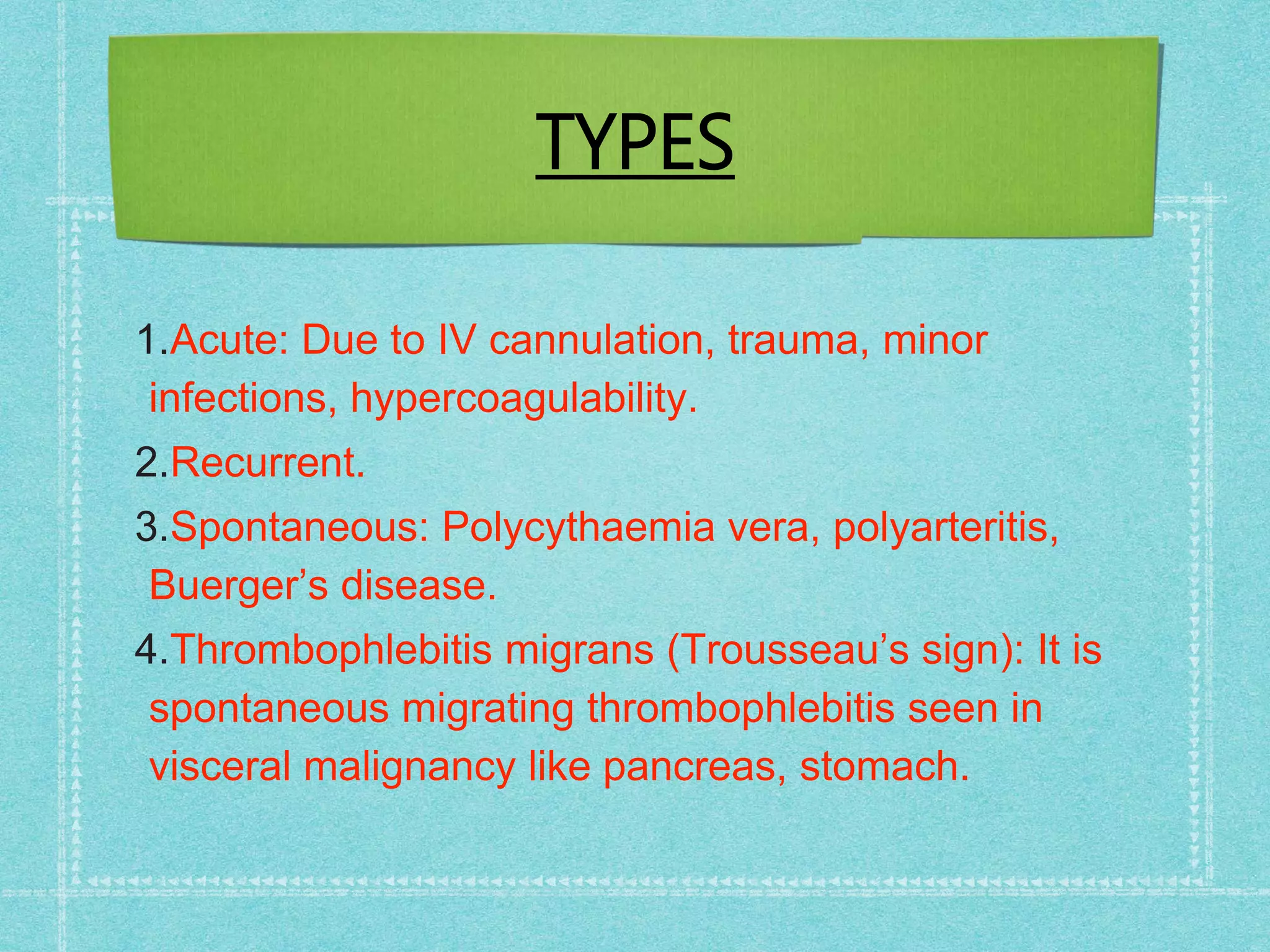 Thrombophlebitis and DVT ppt | PPTX
