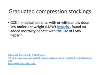 The basics about thromboprophylaxis by misale haile | PPTX