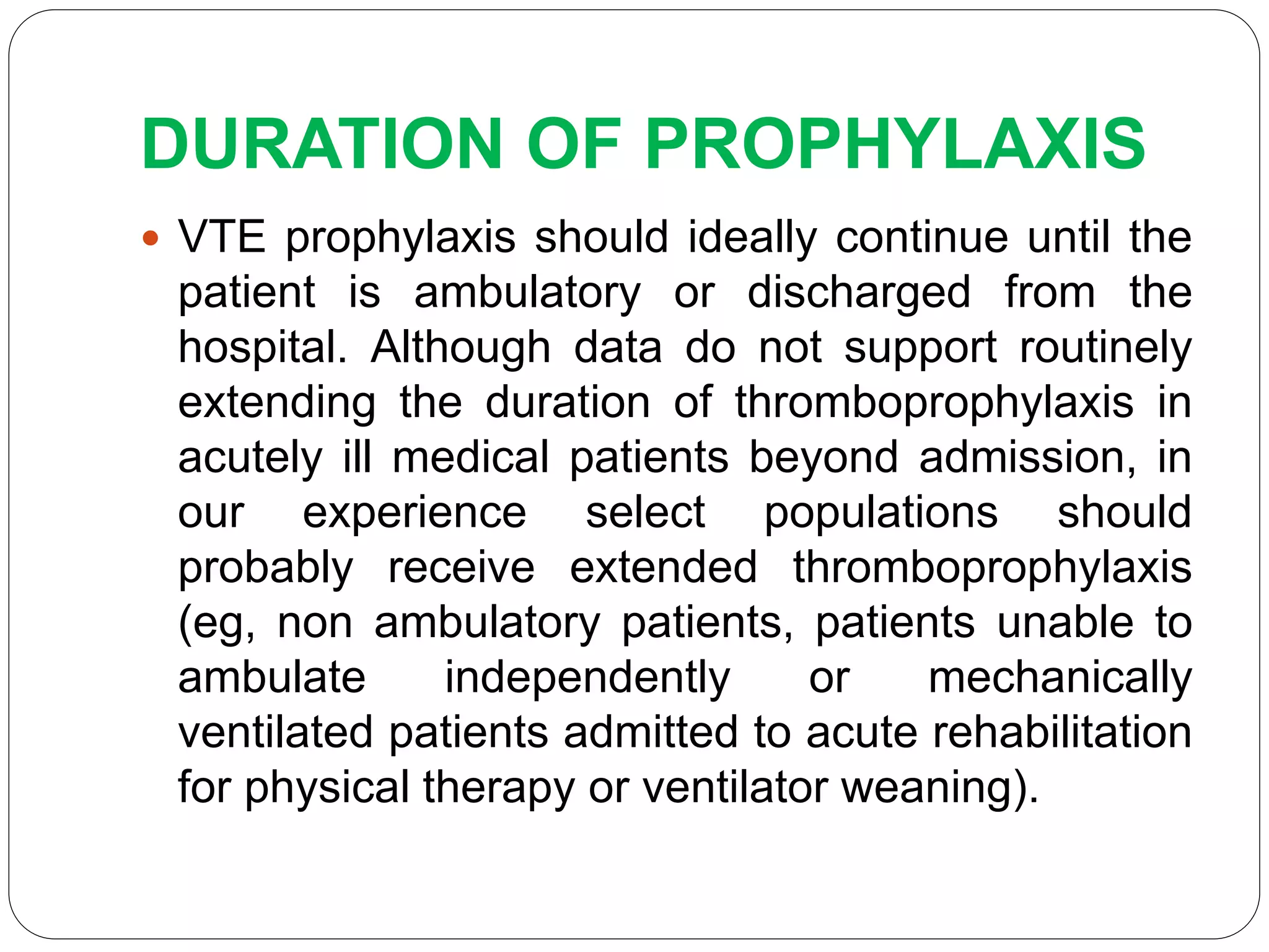 Thromboprophylaxis in icu | PPTX