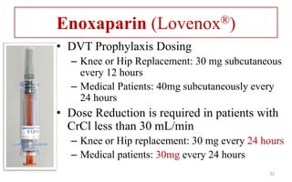 Thromboprophylaxis in orthopedic surgery | PPTX