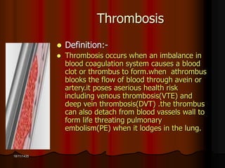 Thrombosis | PPT