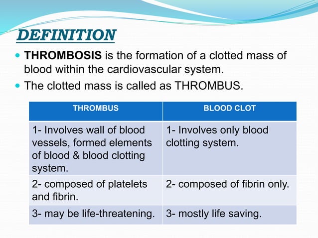 Thrombosis | PPTX