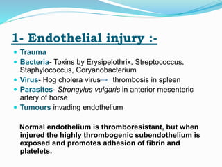 Thrombosis | PPTX