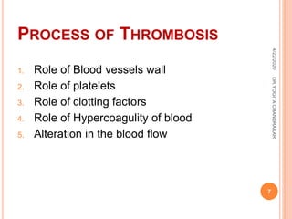 Thrombosis | PPTX