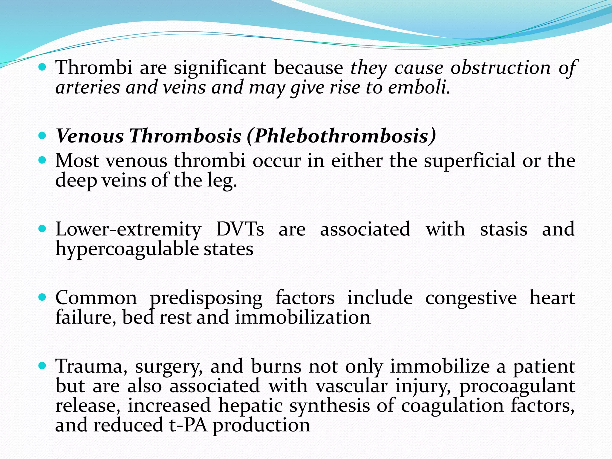 Thrombosis | PPTX