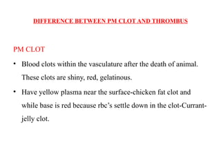 Thrombosis in veterinary science and animal.pptx