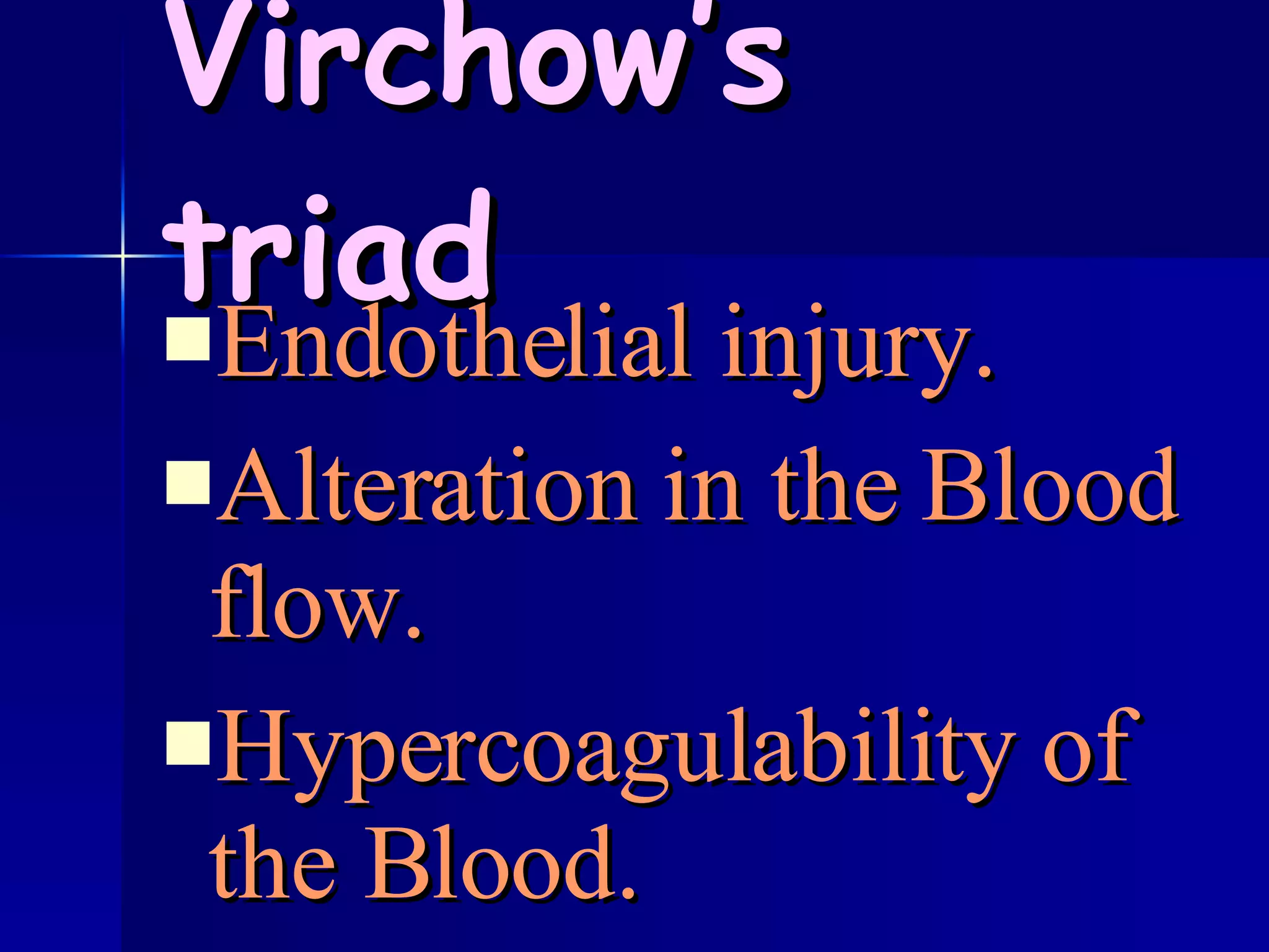 Thrombosis And Embolism | PPT