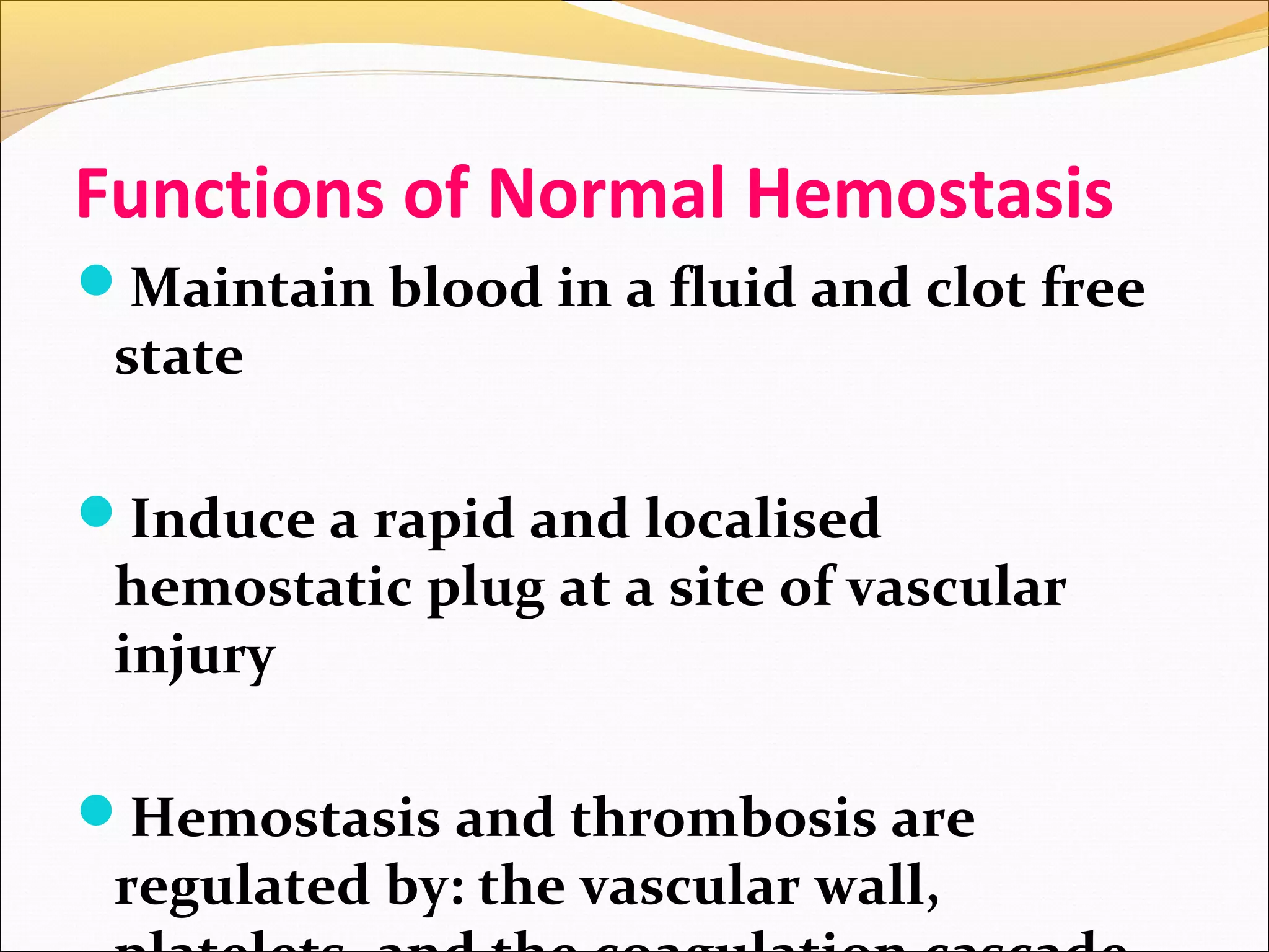 Thrombosis- Dr. Shubhangi V. Agale | PPT