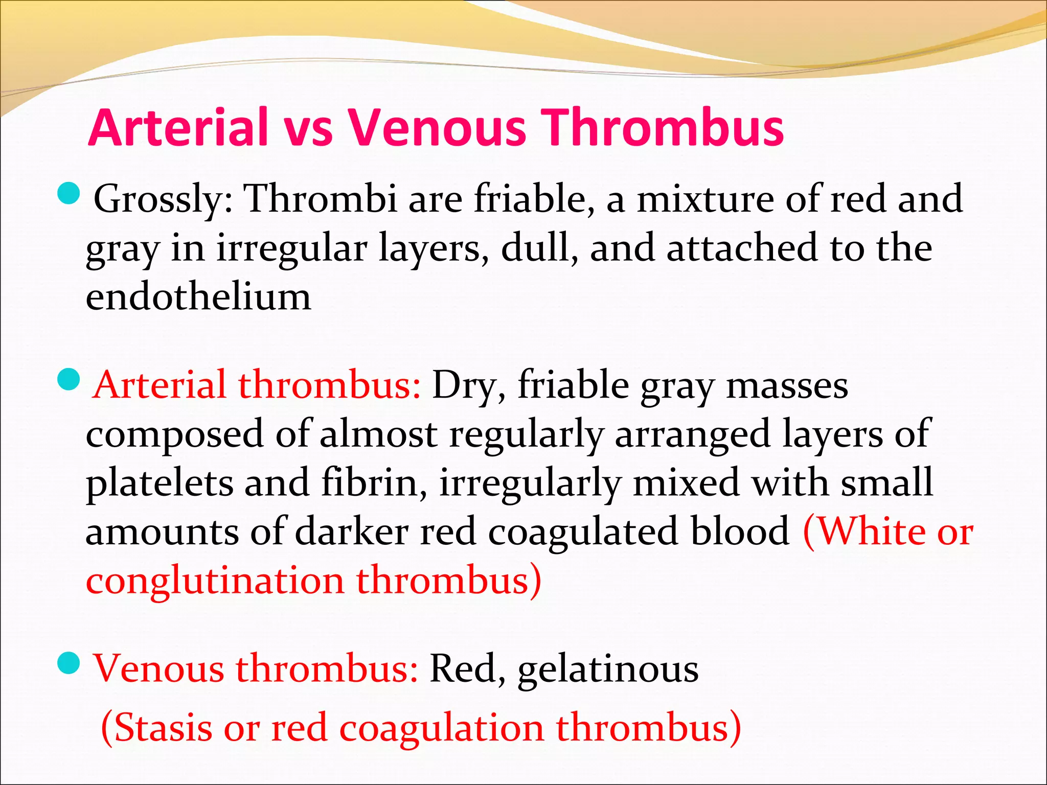 Thrombosis- Dr. Shubhangi V. Agale | PPT