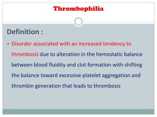 Thrombosis and thrombophilia 2024.pdfgtt | PDF