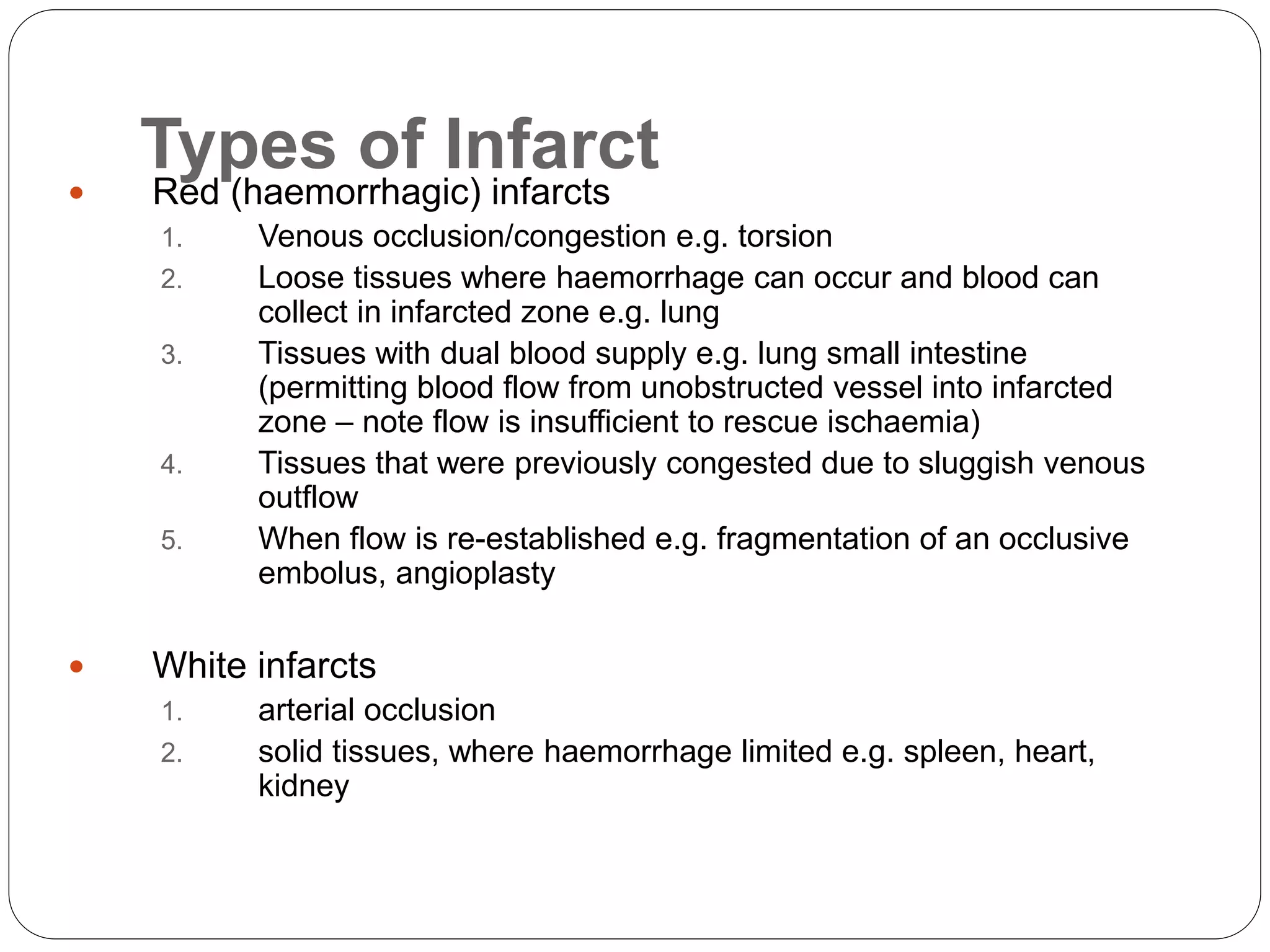 Thrombosis, embolism and infarction | PPTX