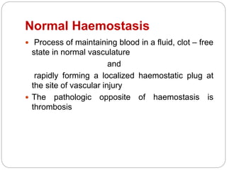 Thrombosis, embolism and infarction | PPTX