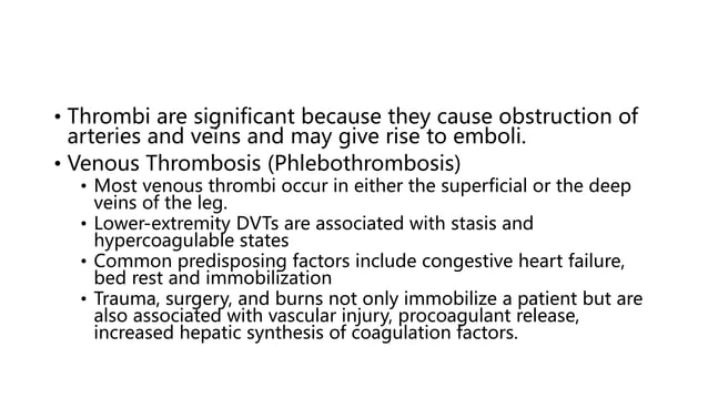 THROMBOSIS, PHLEBITIS, PHLEBOTHROMBOSIS.pptx