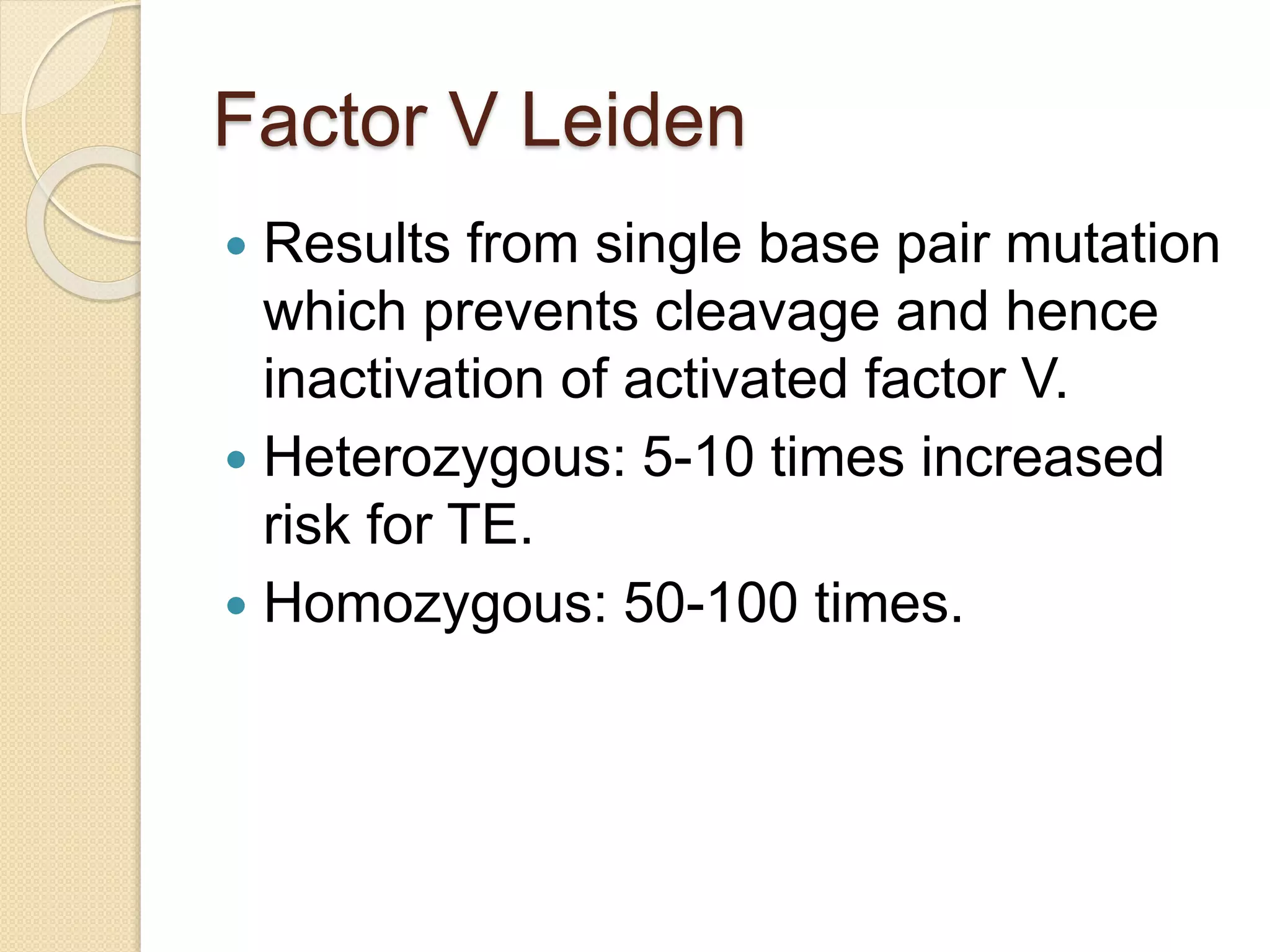 Thrombotic disorders | PPTX