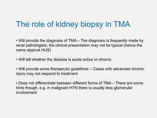 Thrombotic microangiopathies | PPT