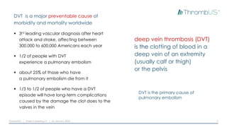 ThrombUS+ Project Overview - January 2024 | PDF