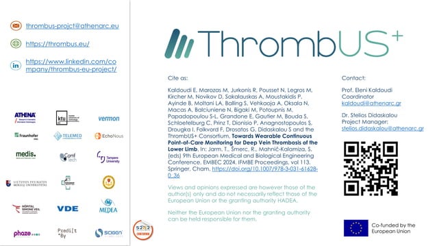 Towards Wearable Continuous Point-of-Care Monitoring for Deep Vein ...