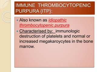 Thrombocytopenias | PPTX