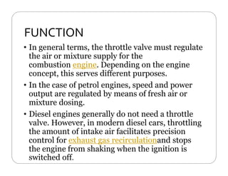 What Is Throttle valve | PPTX