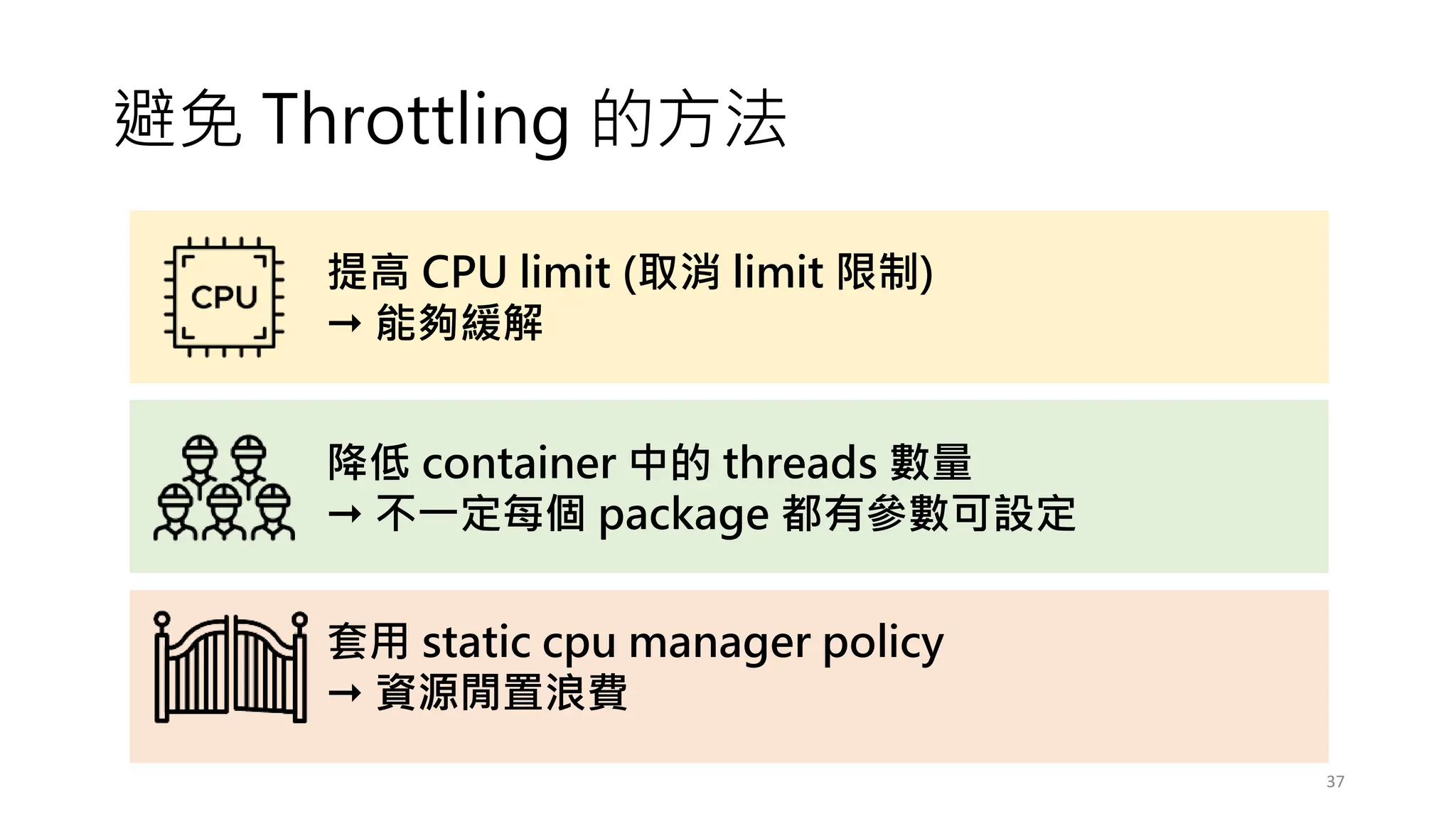 如何盡量避免 Throttling 在 K8s 中 (How to reduce throttling in k8s) | PPTX