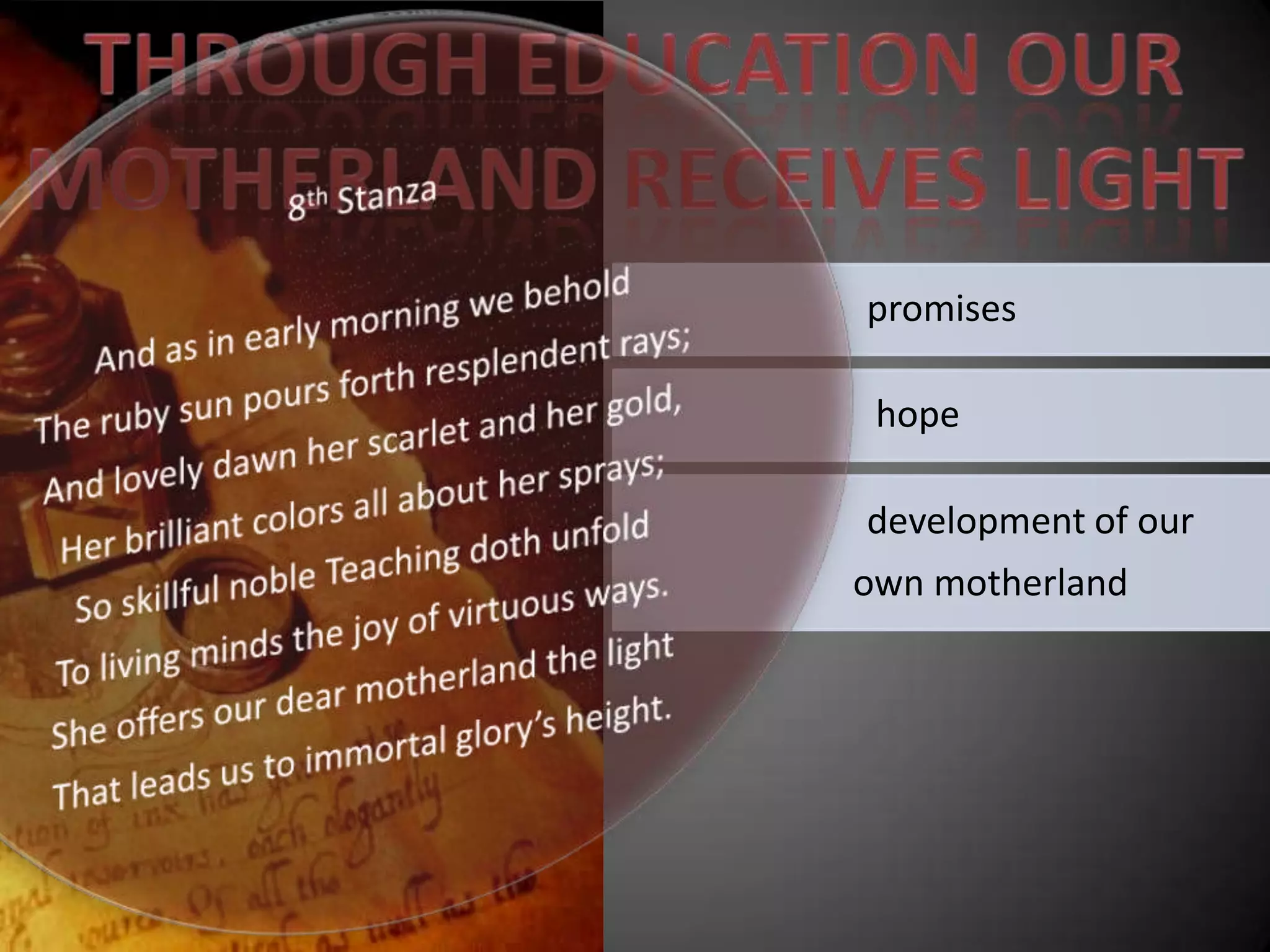 Through education our motherland receives light | PPTX