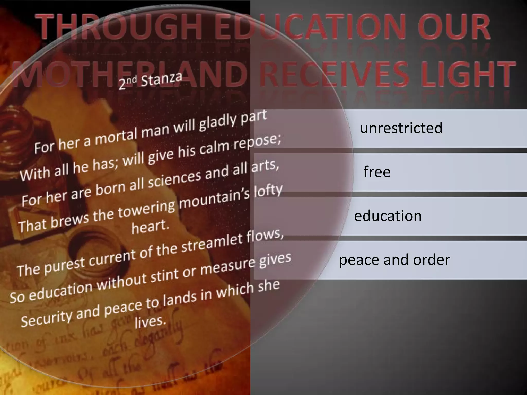 Through education our motherland receives light | PPTX