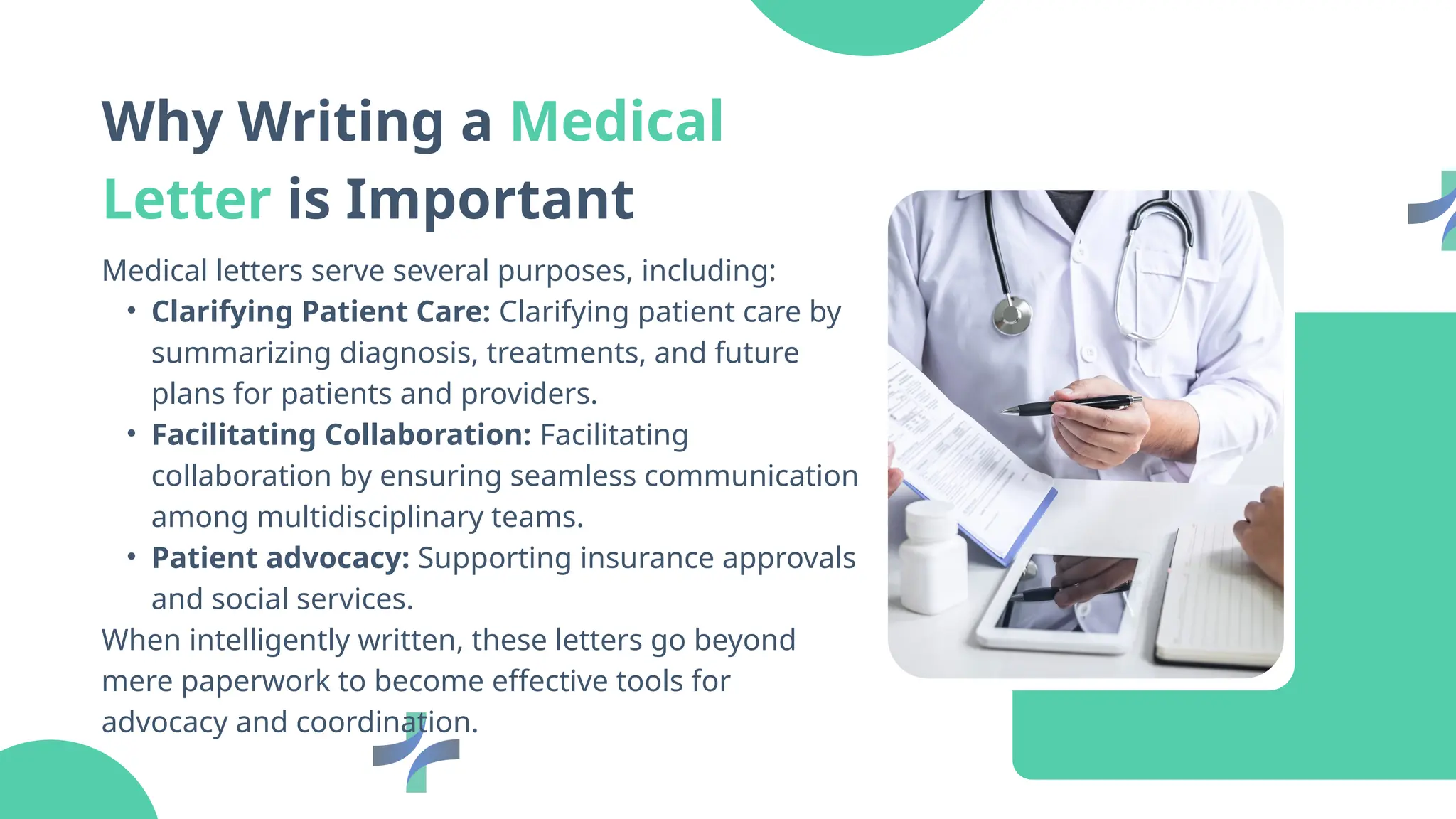 Through Medical Letter Writing Enhancing Communication | PPTX