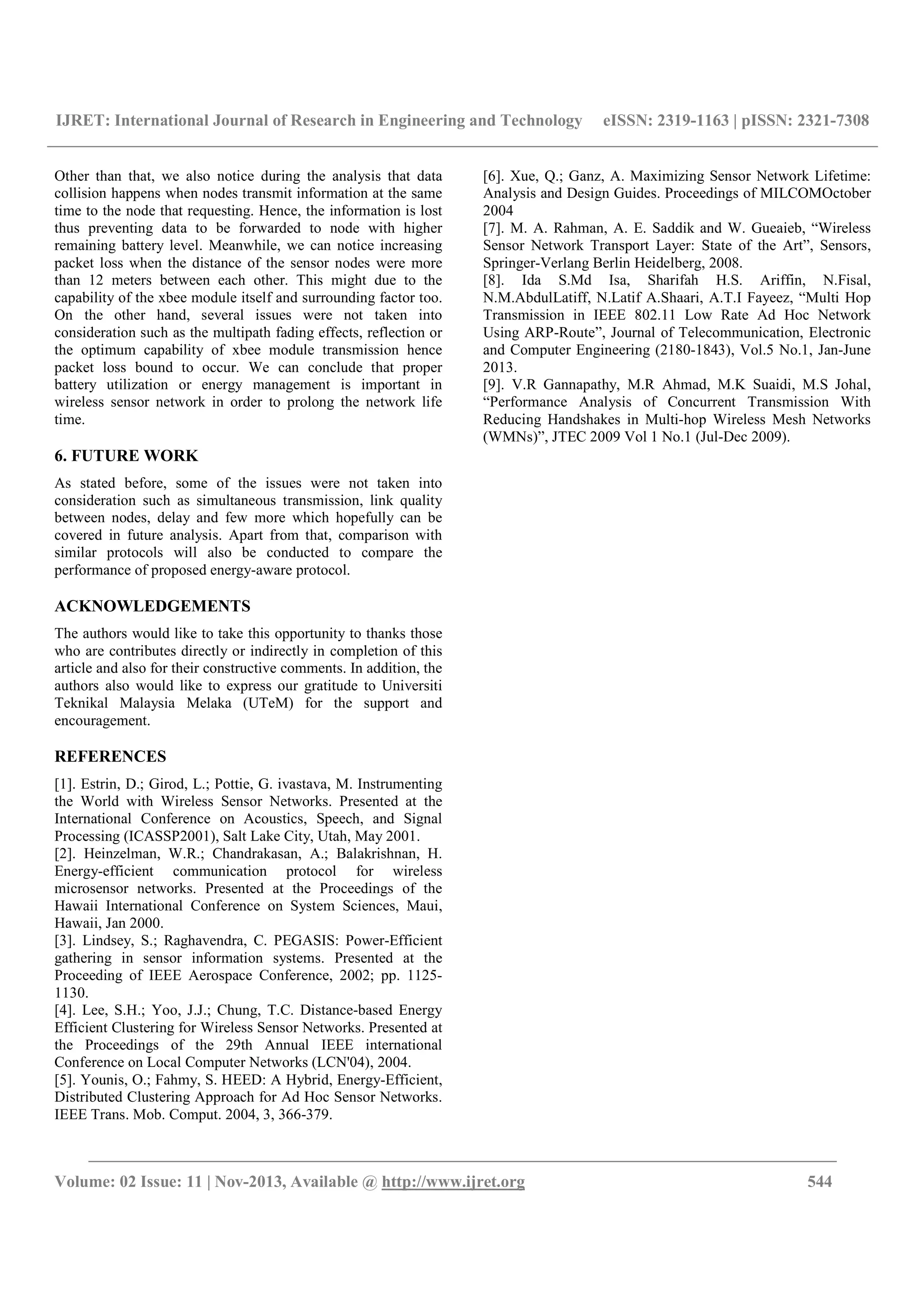 Throughput Analysis Of Energy Aware Routing Protocol Pdf