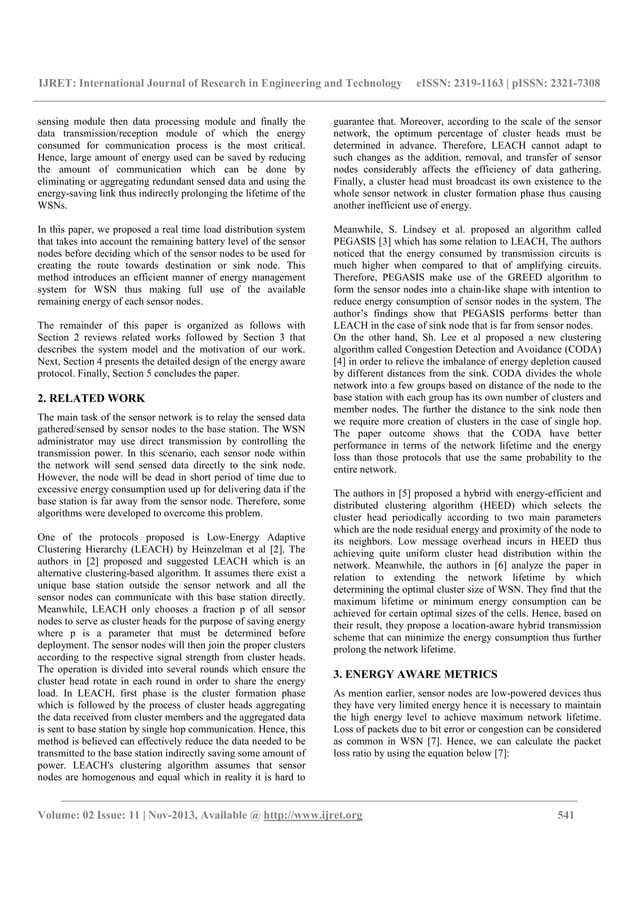 Throughput Analysis Of Energy Aware Routing Protocol Pdf