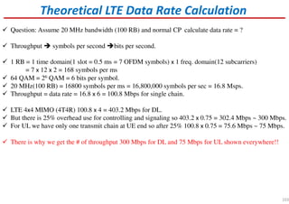 Throughputcalculationinlte | PPT