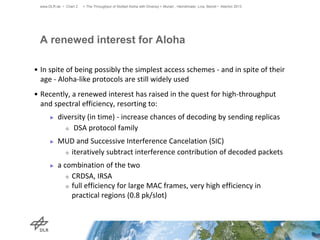 Throughput of Slotted Aloha with receiver diversity | PPT
