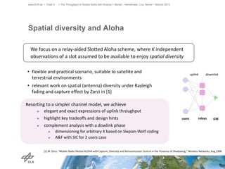Throughput of Slotted Aloha with receiver diversity | PPT