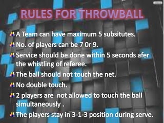 PPT on Throwball | PPTX