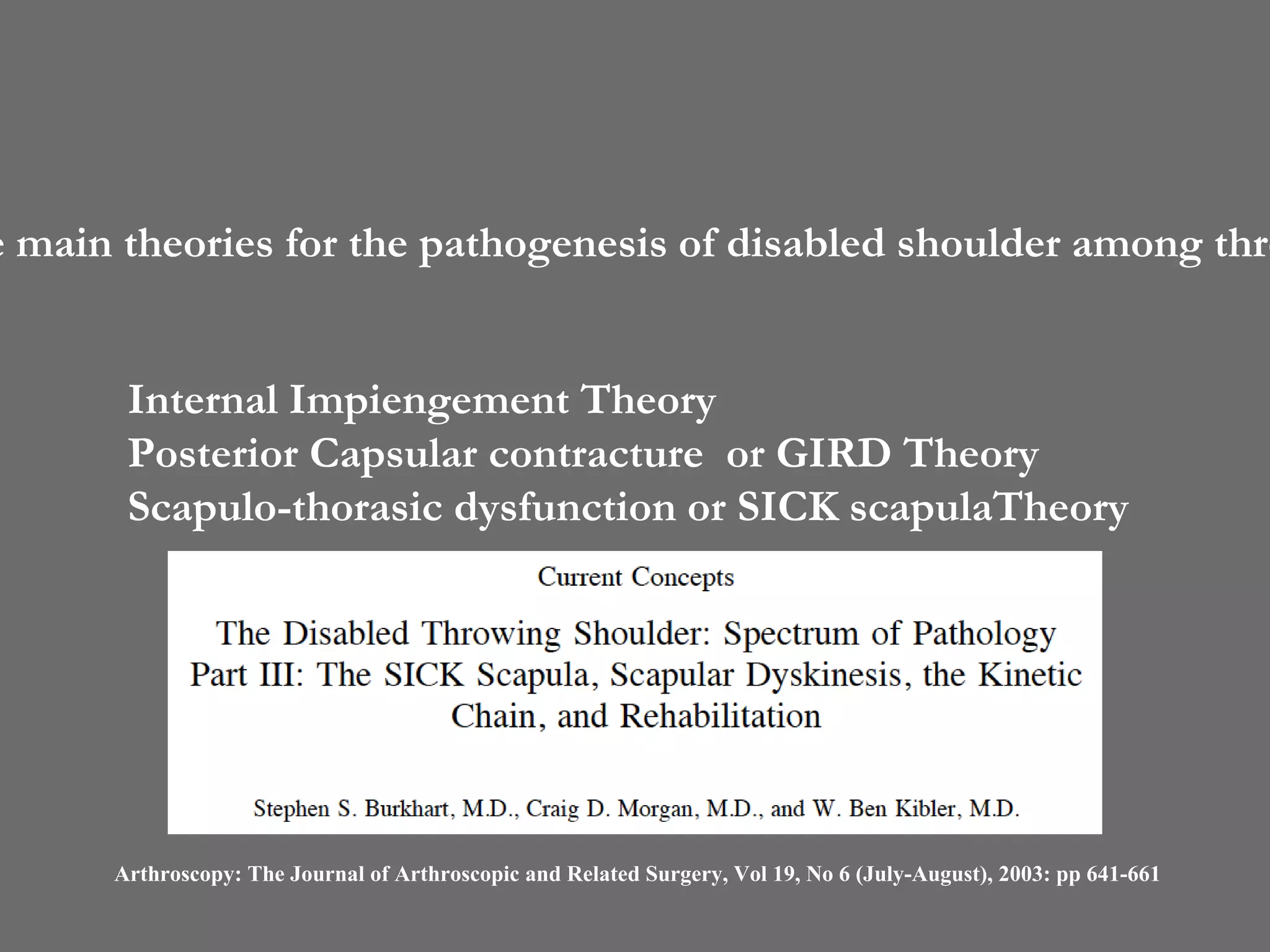 Thrower's shoulder ppt | PPTX