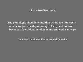 Thrower's shoulder ppt | PPTX