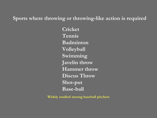 Thrower's shoulder ppt | PPTX