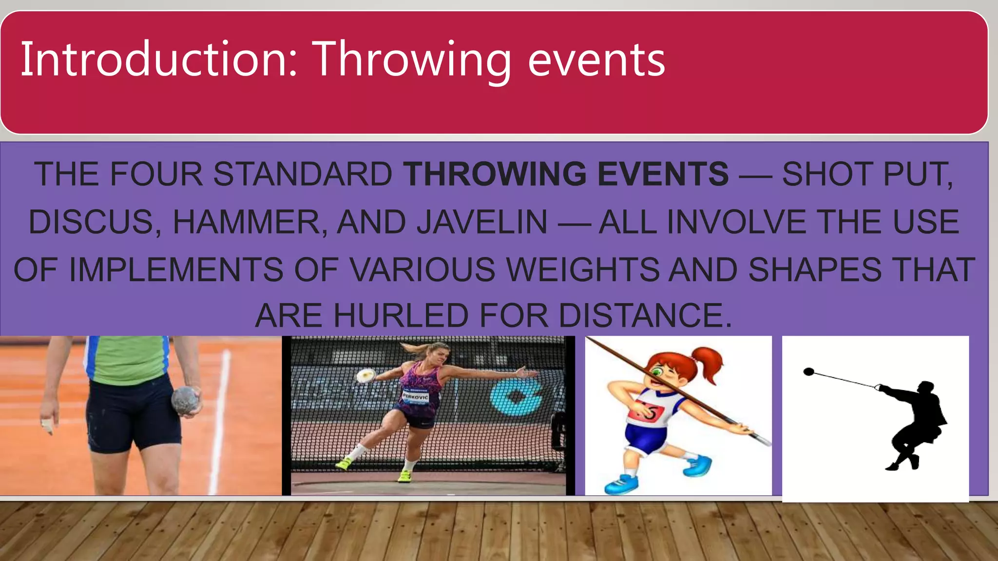 Throwing events, introduction | PPTX