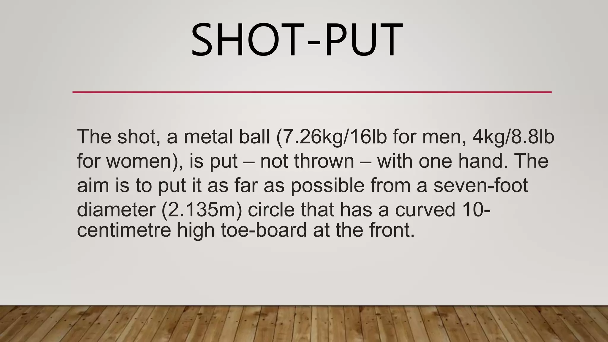 Throwing events, introduction | PPTX