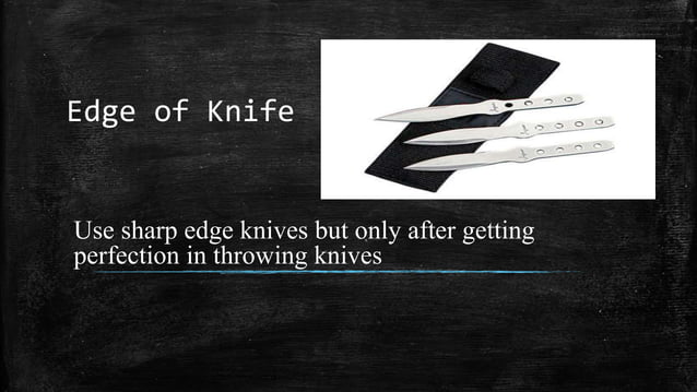 Throwing knives | PPTX | Arms & Ammunition | Sensitive Topics