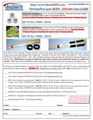 Throwing workouts | PDF