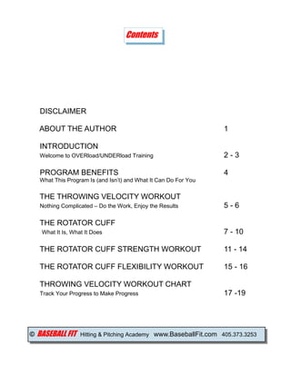 Throwing workouts | PDF