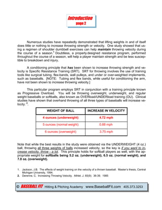 Throwing workouts | PDF