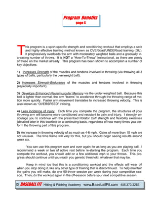 Throwing workouts | PDF