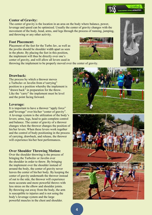 Throwing Zones Athletics TurboJav Training Booklet 2015. | PDF | Track ...