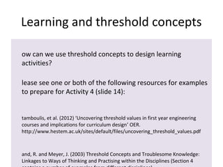 Threshold Concepts | PPT