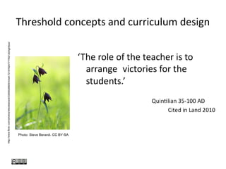 Threshold Concepts | PPT