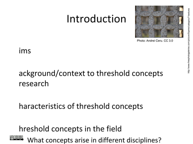 Threshold Concepts | PPT | Education