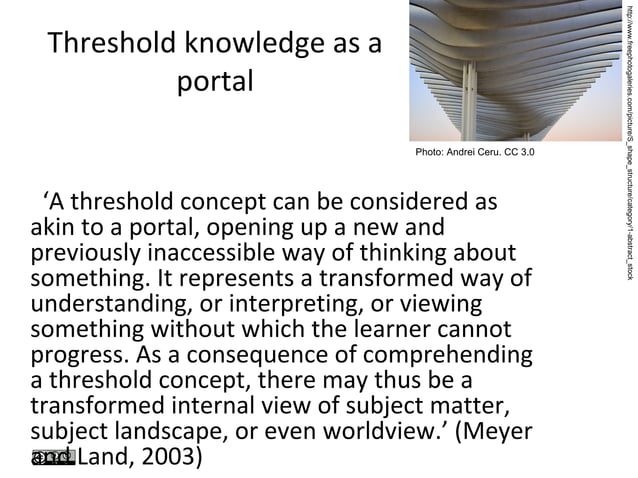 Threshold Concepts | PPT | Education