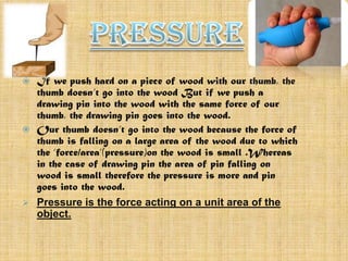 Thrust and pressure complete ppt | PPTX